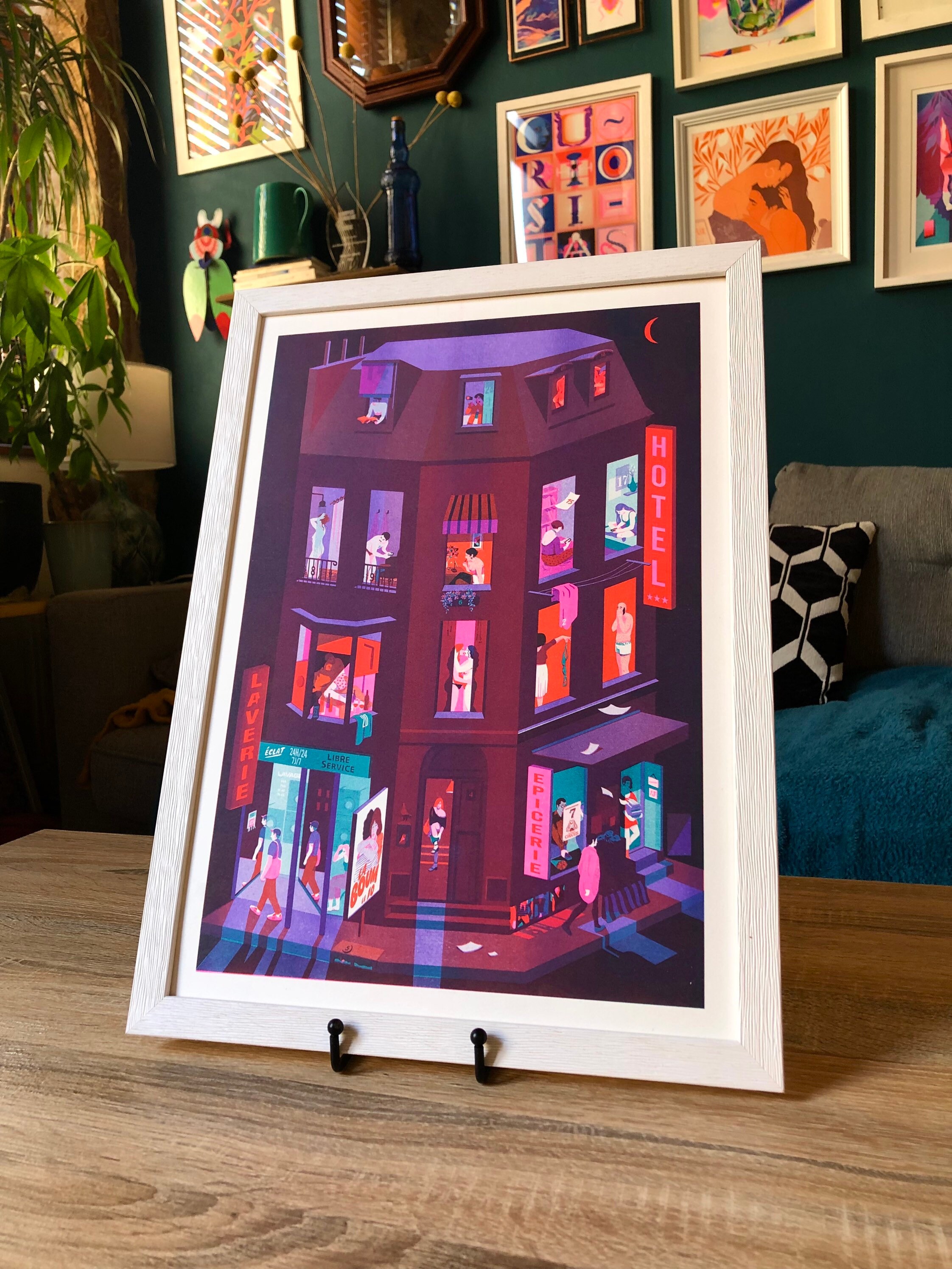 The Building Without Curtains - Risography