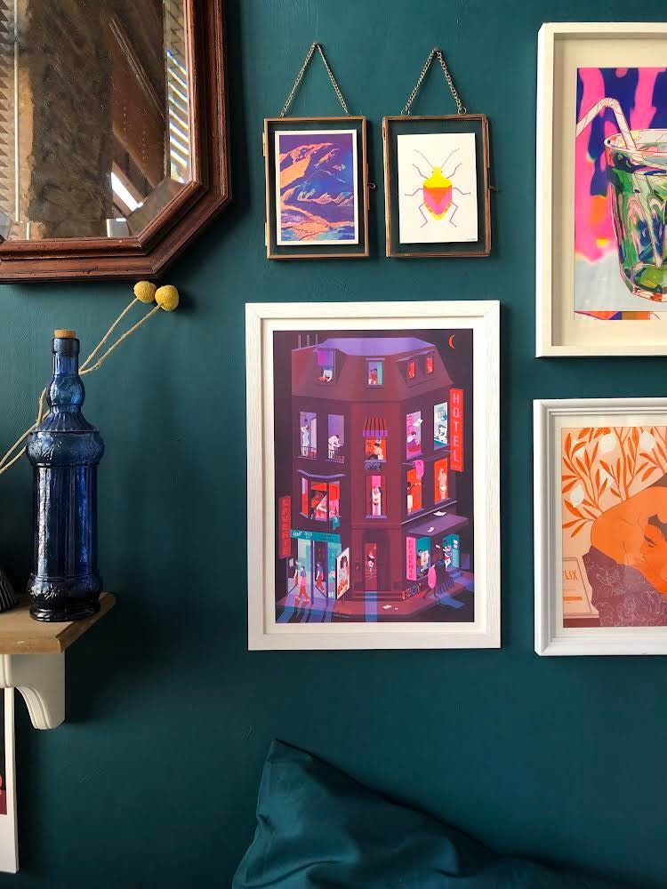 The Building Without Curtains - Risography