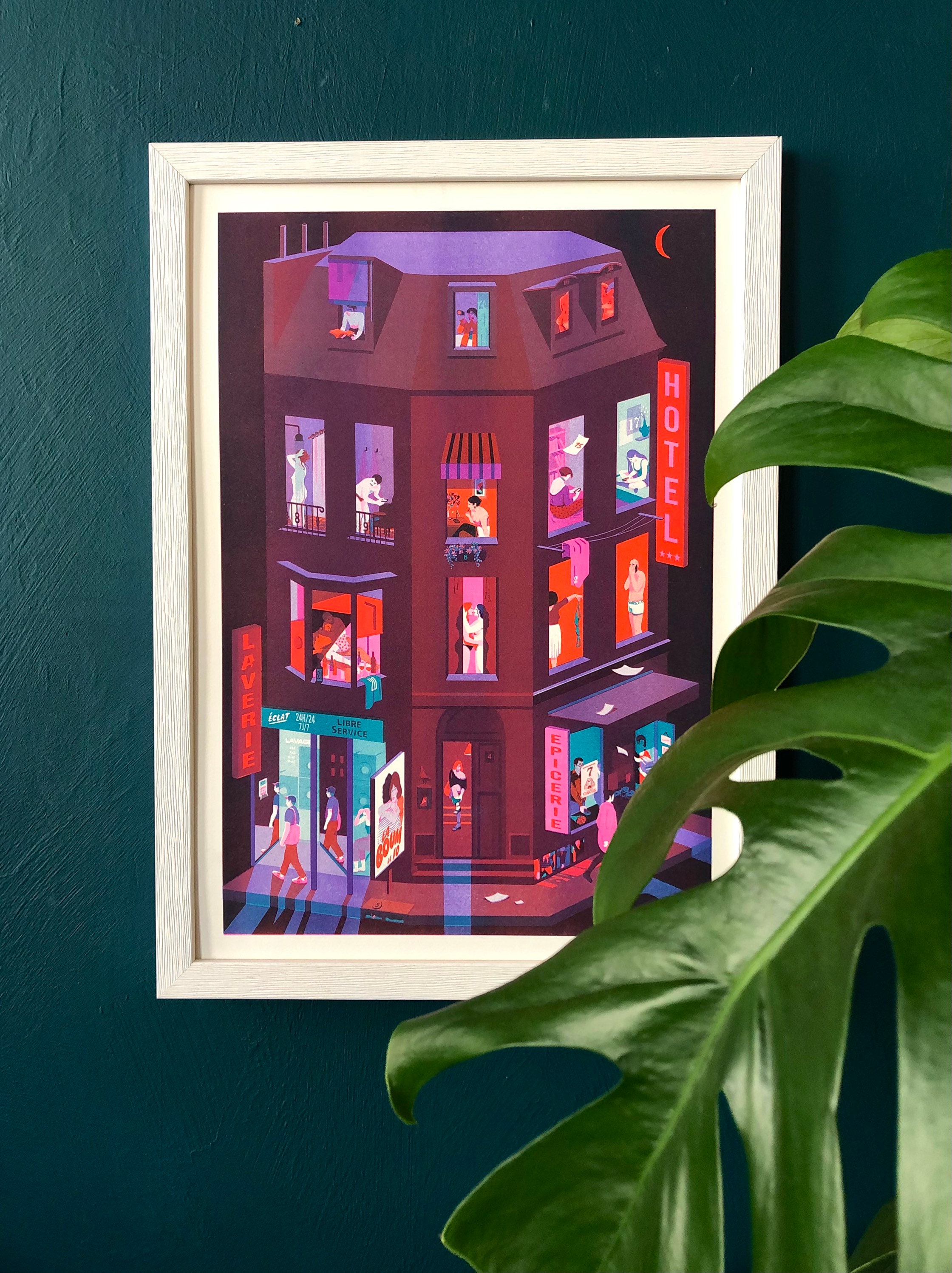 The Building Without Curtains - Risography