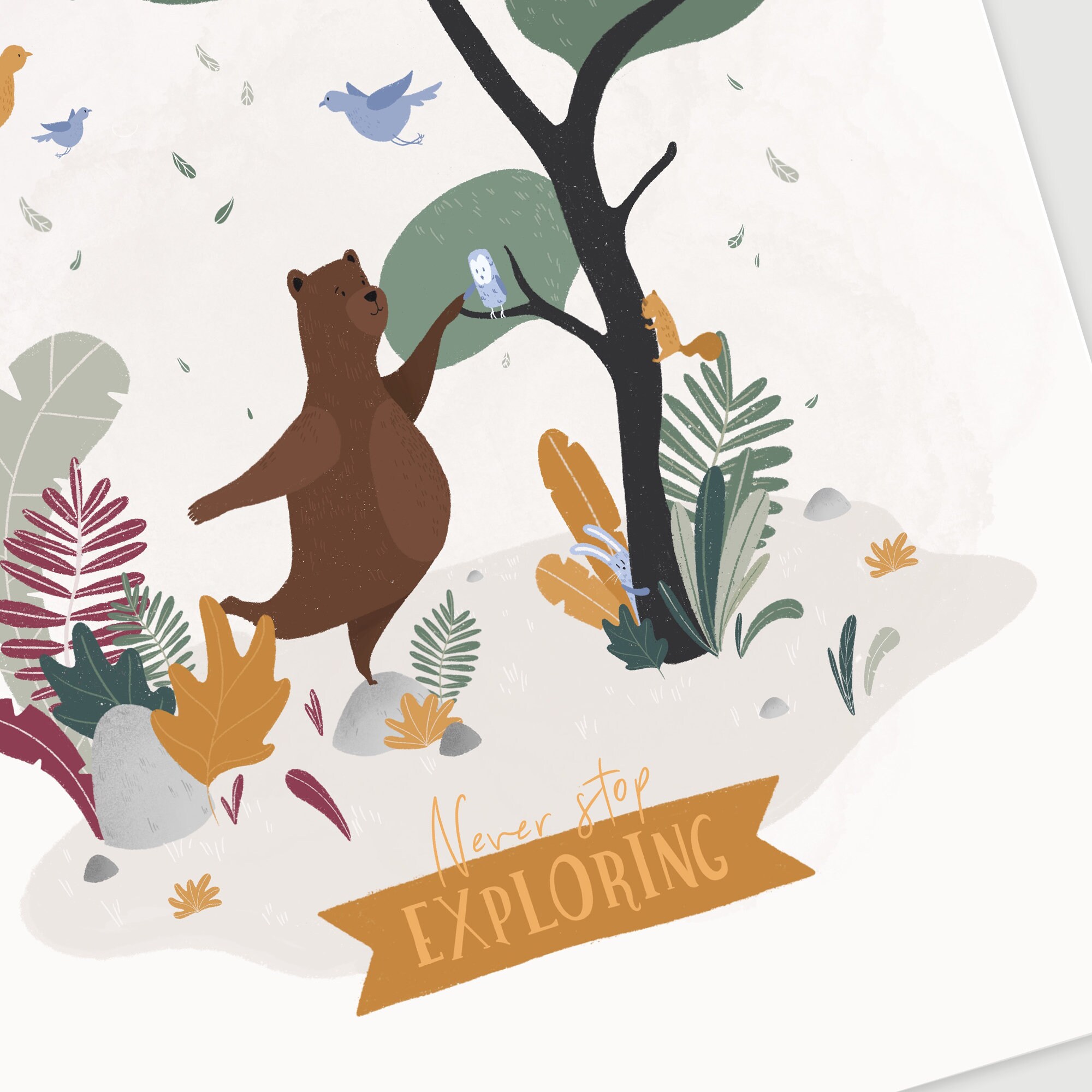 Poster Child Bear A4 A5 / Poster Child Room Decoration Bear - Etsy