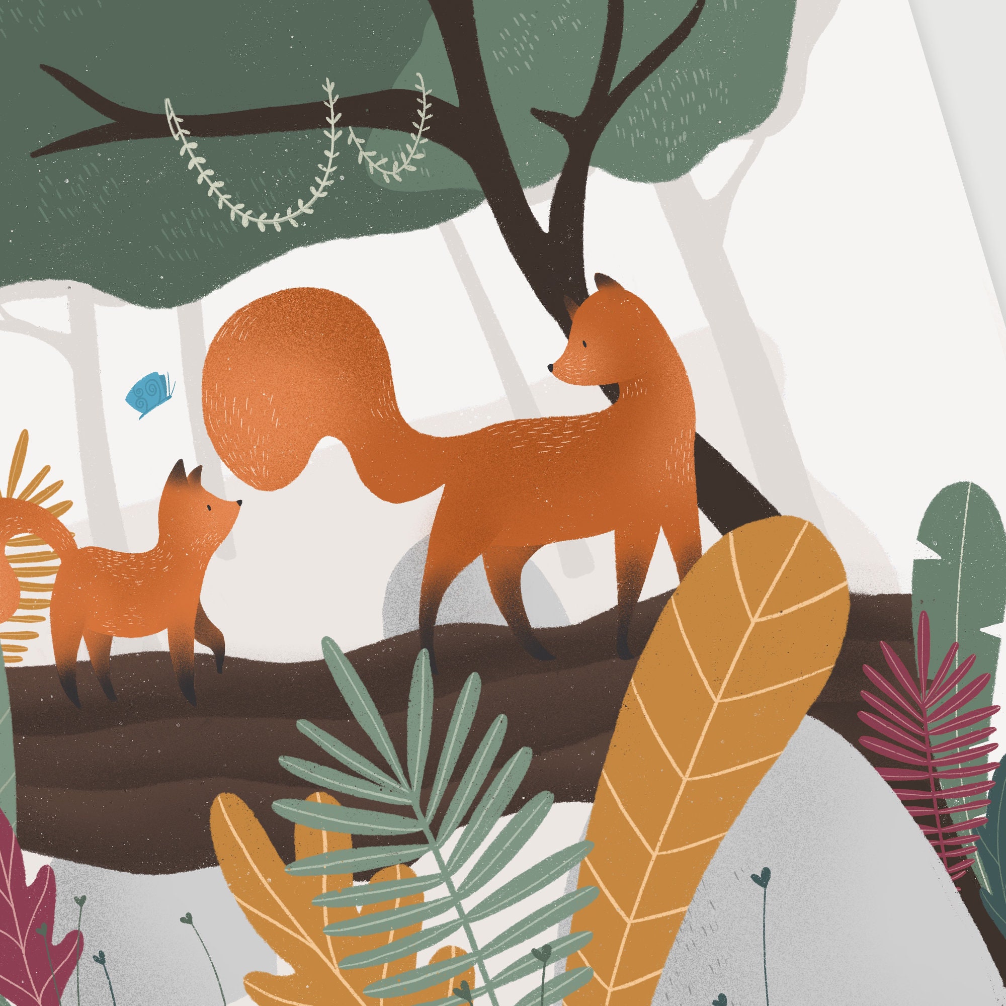 Affiche enfant renard A3, A4, A5 / Poster enfant chambre décoration ...