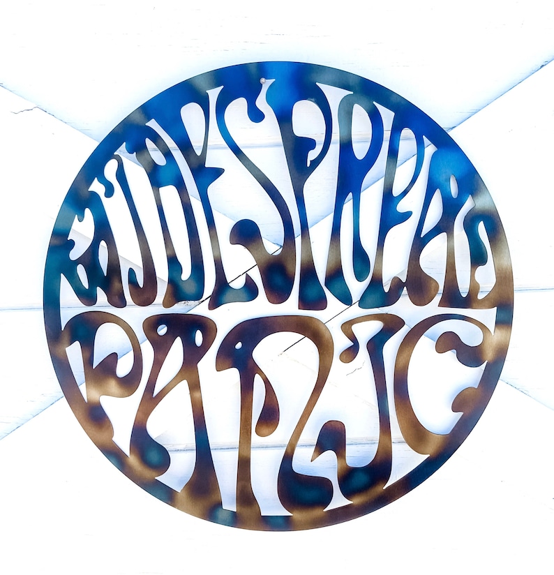 Widespread Panic Sign Metal Widespread Panic Logo | Etsy