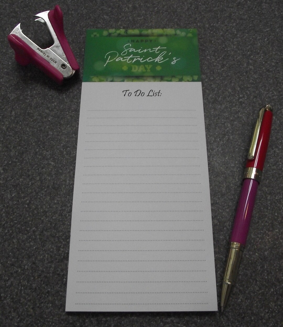 Happy Saint Patrick's Day Note Pad / Lined Notepad / to Do List ...