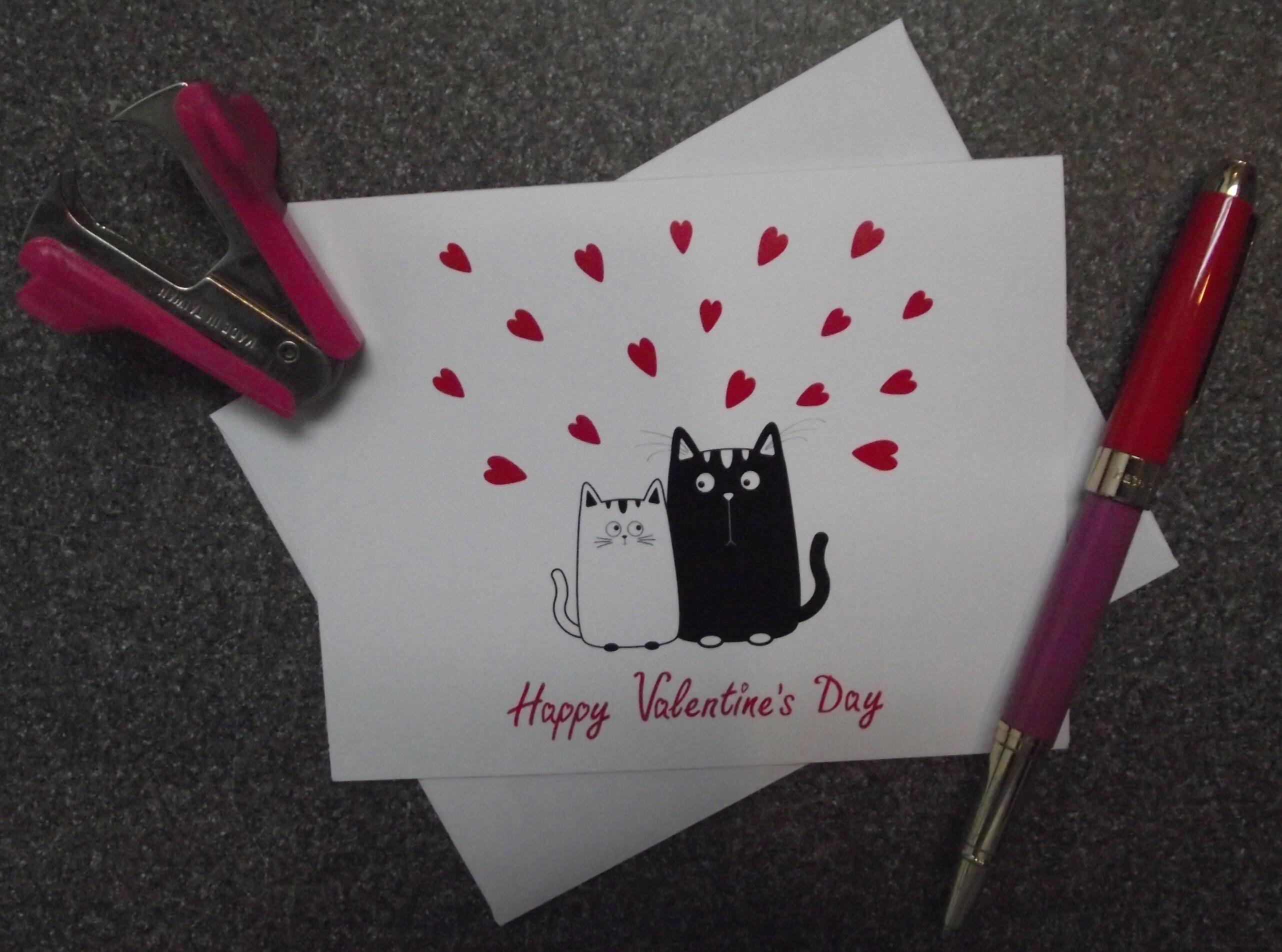 Happy Valentine's Day Note Cards / Notecards / Blank Inside / Blank ...