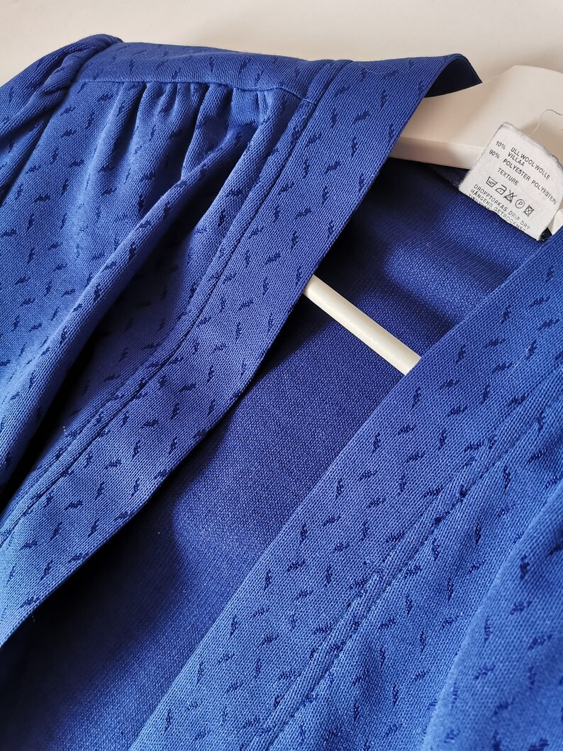 Vintage 90's Royal Blue Open Jacket Spring Blazer Leaf - Etsy