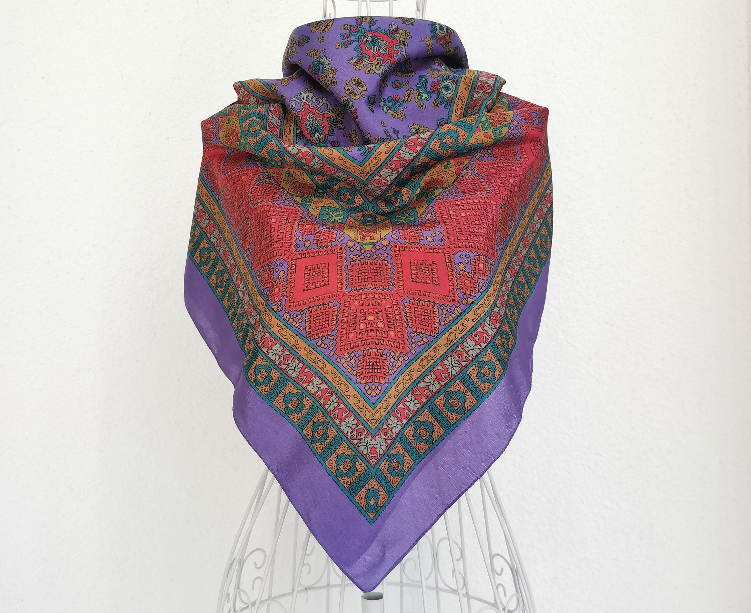 Silk Headscarf Large - Etsy