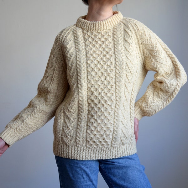 Aran Sweater - Etsy