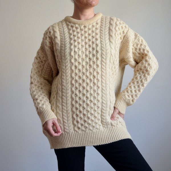 Irish Wool Sweater - Etsy