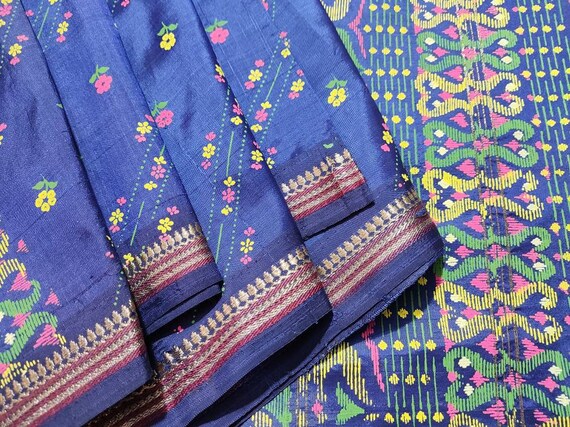 Craft Supplies & Tools Fabric Vintage Silk Sari Woman Wear 100% Pure ...