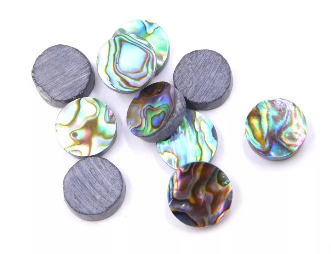 Natural Abalone Shell Round Cab Lot Loose Gemstone,12 MM Round Shell ...