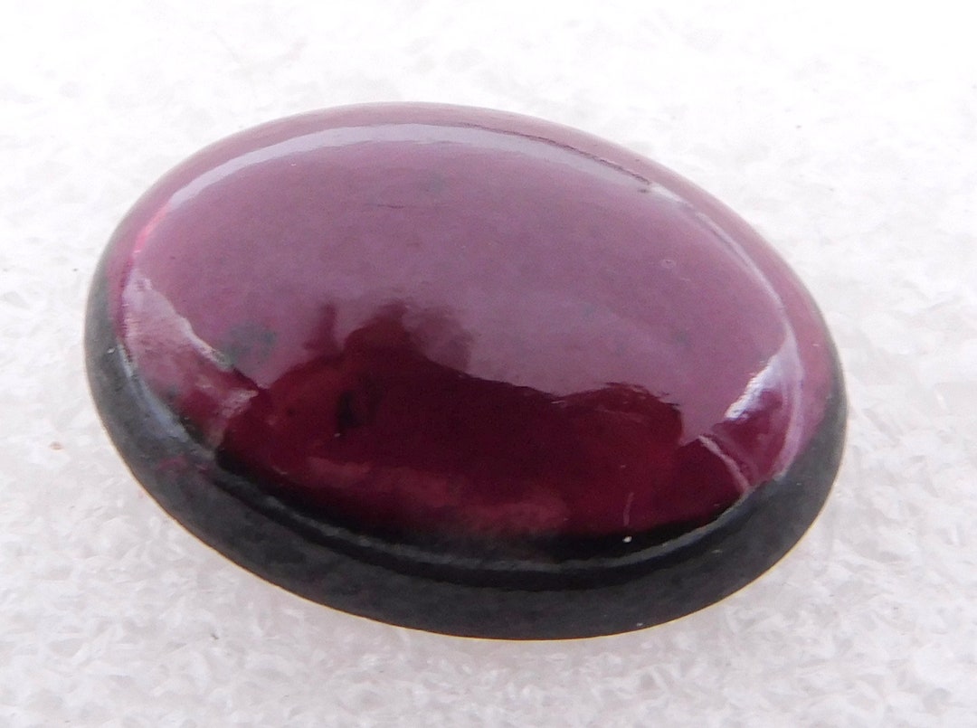 Natural Garnet Cab Loose Gemstone, 13X18 MM Oval Garnet Stone, 1 Pieces ...