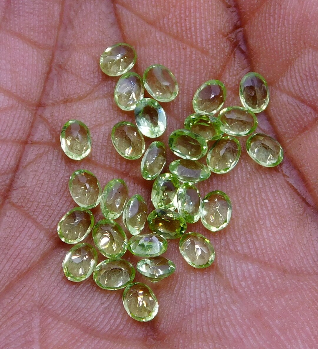 3X4 MM Natural Peridot Oval Cut Loose Gemstone, Faceted Peridot Oval ...