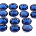 13x18 MM Benitoite Oval Cut Jewelry Loose Gemstone, Lab Created Faceted ...