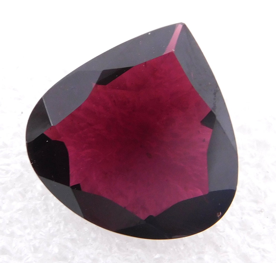 Natural Garnet Cut Loose Gemstone 16 MM Heart Shap Garnet | Etsy