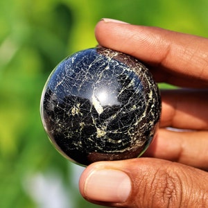 Truly Beautiful Natural Large 45MM Black Biotite Stonea - Etsy