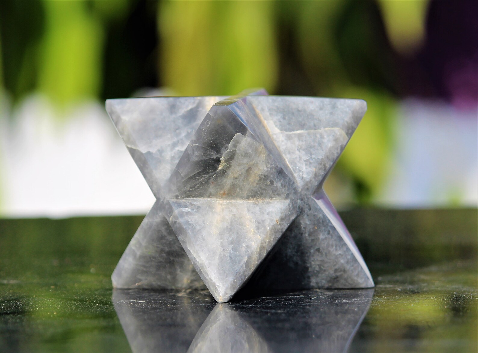 Beautiful Large 75MM Grey Moonstone Healing Charged | Etsy