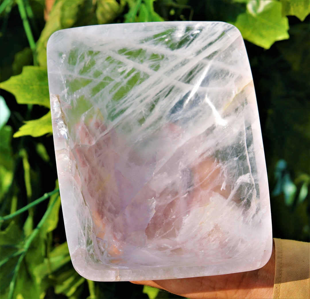 Beautiful Large 200MM Natural Clear Crystal Quartz Chakra Stone Healing ...