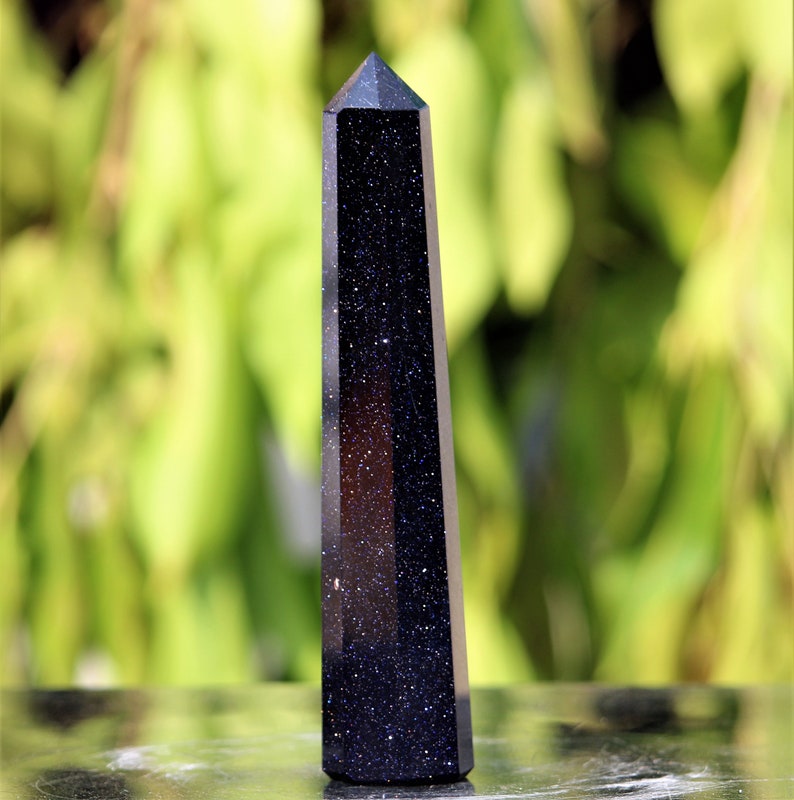 Beautiful 165MM X 30MM Blue Goldstone Blue Sandstone Spirit | Etsy