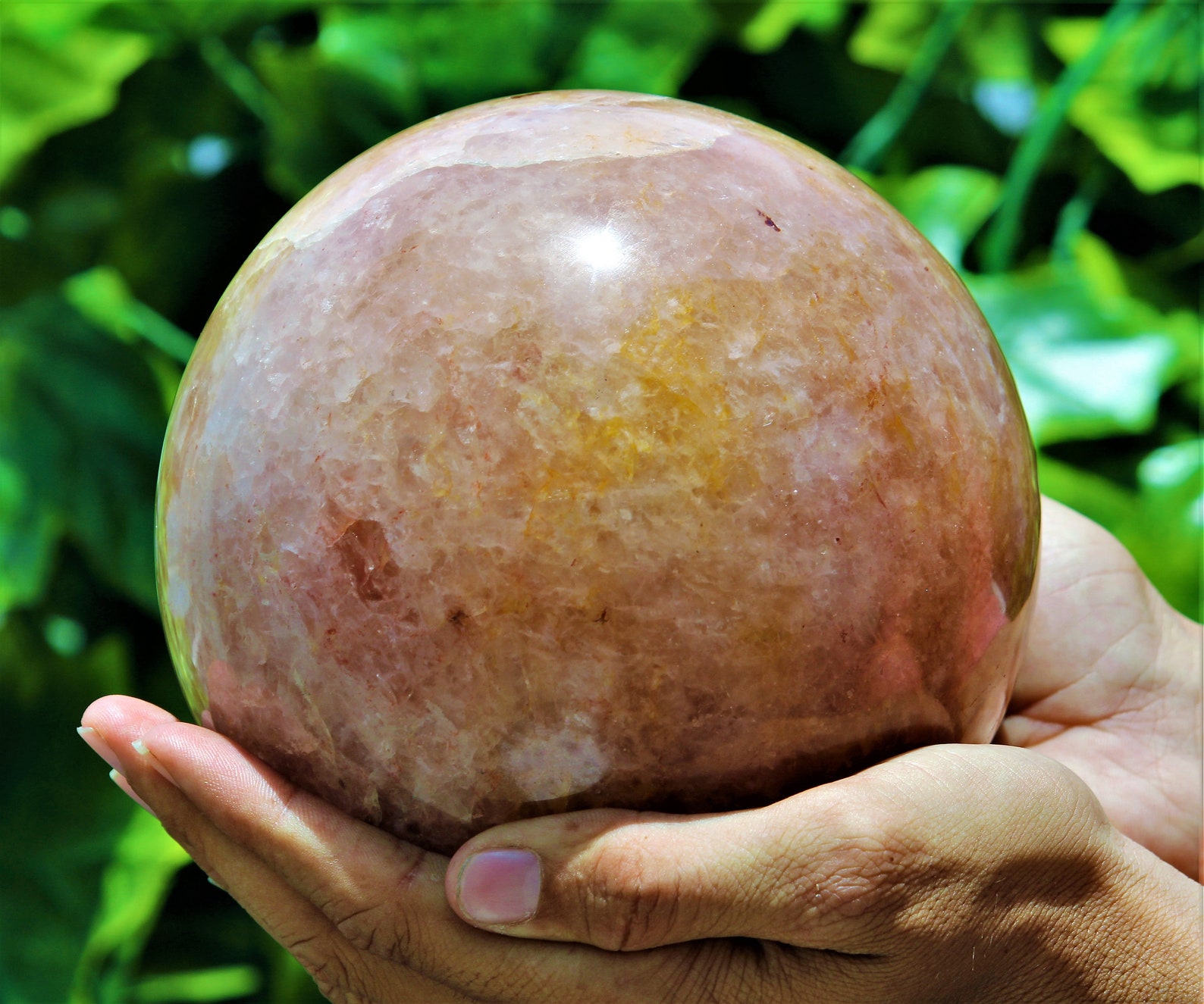 Beautiful Large 150MM Golden Quartz Stone Healing Charged - Etsy