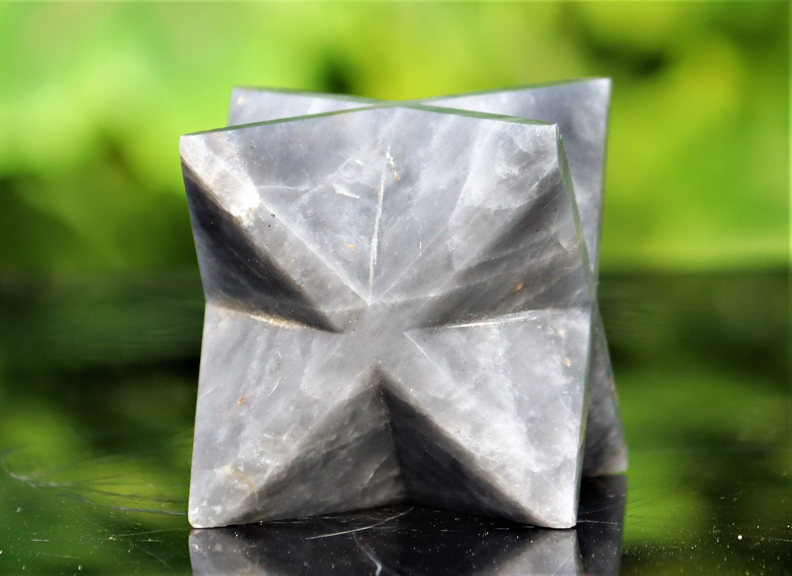 Beautiful Large 75MM Grey Moonstone Healing Charged - Etsy