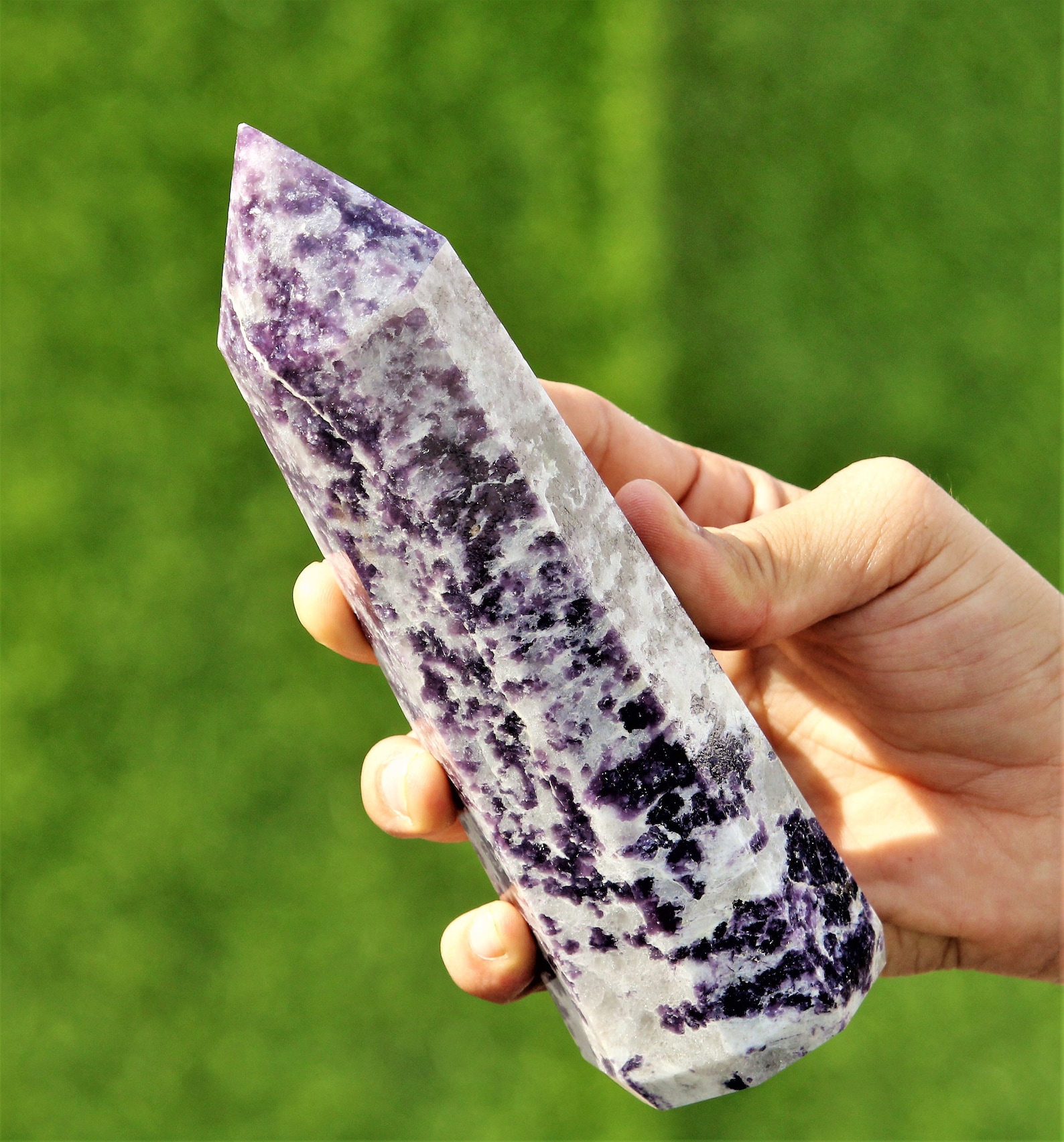 Beautiful Large 190MM X 45MM Purple Lepidolite Stone Healing - Etsy