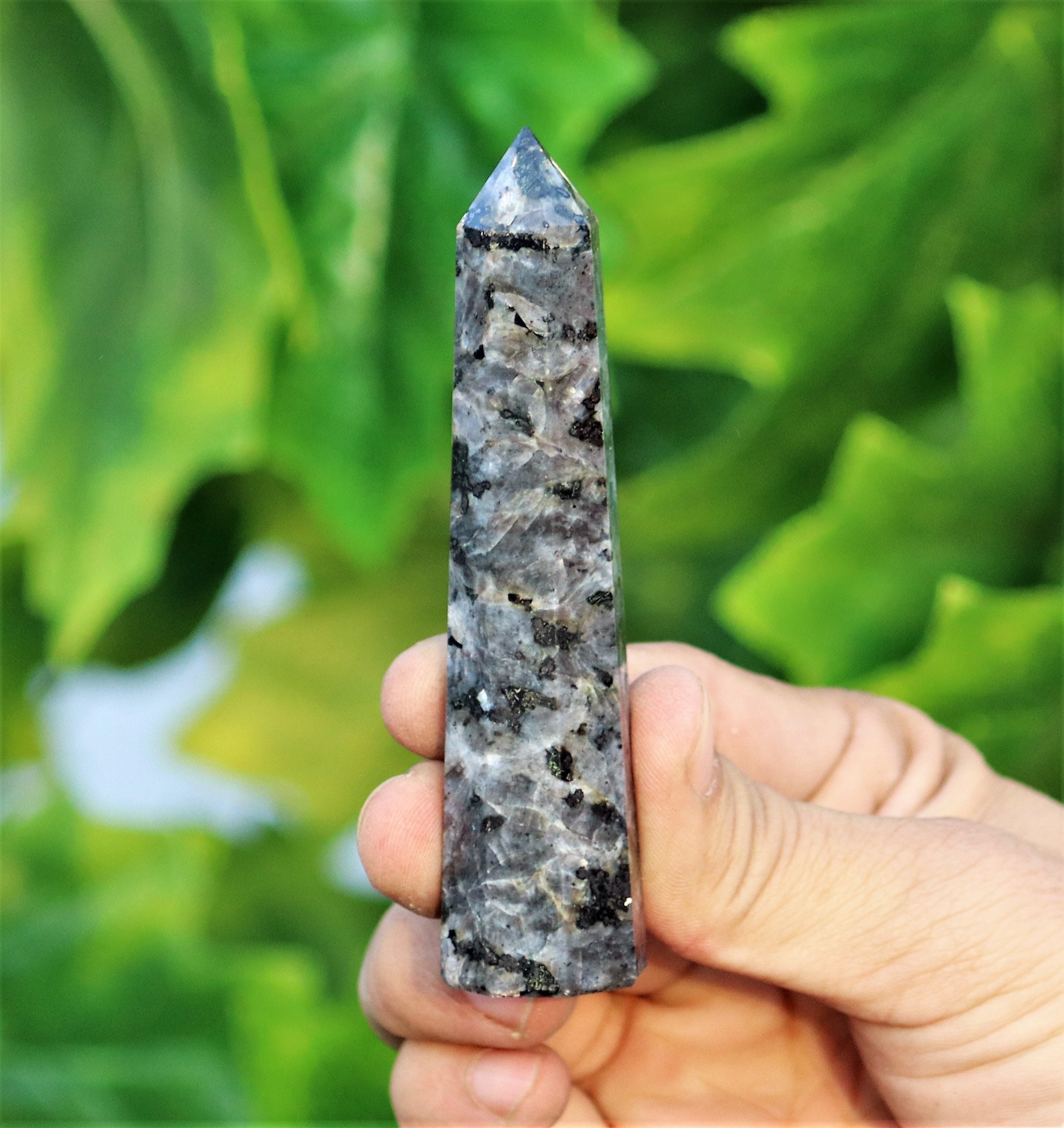 Truly beautiful Large 100MM X 20MM Larvikite Stone From Norway | Etsy