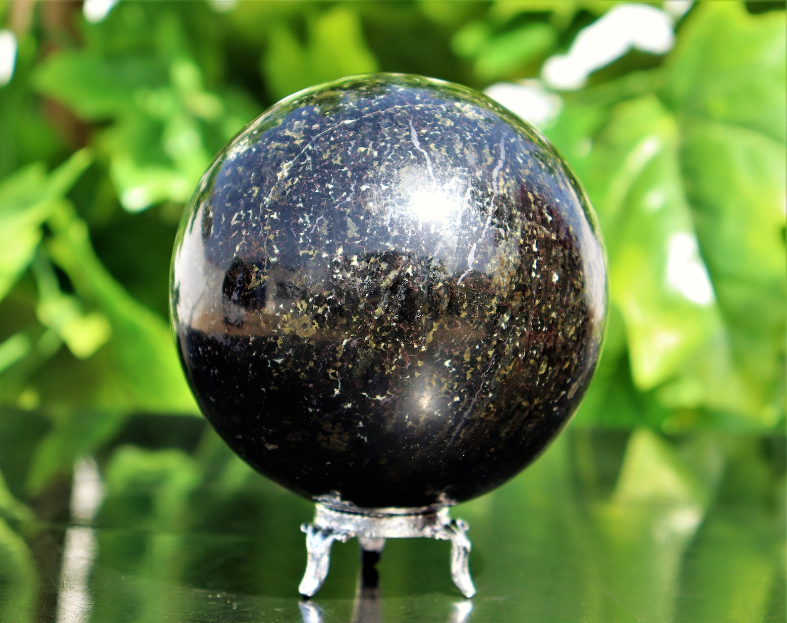 Truly Beautiful Natural Large 95MM Black Coppernite Stone | Etsy