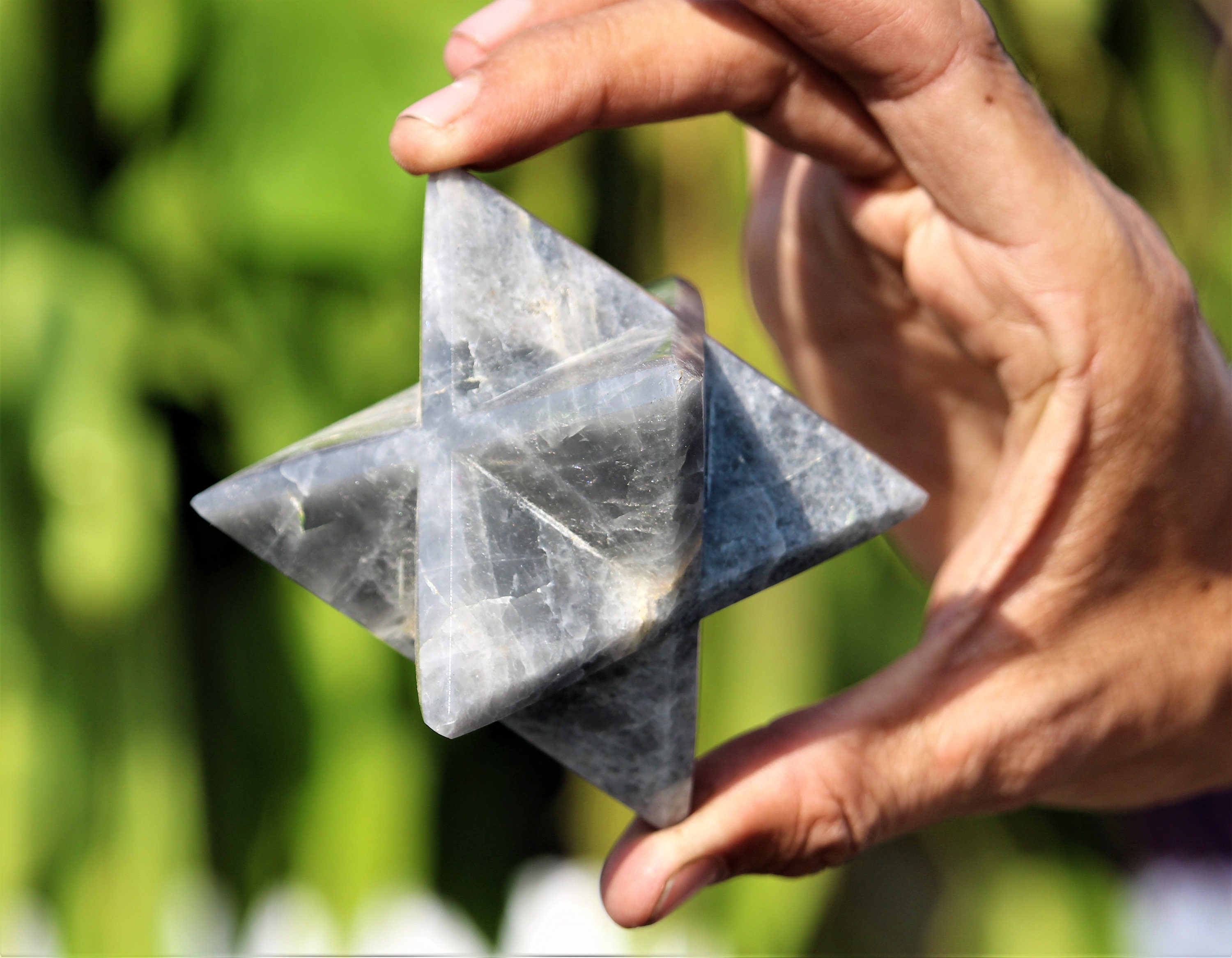 Beautiful Large 75MM Grey Moonstone Healing Charged | Etsy