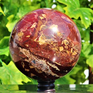 Beautiful Huge 220MM Red Brecciated Stone Quartz Spirit - Etsy