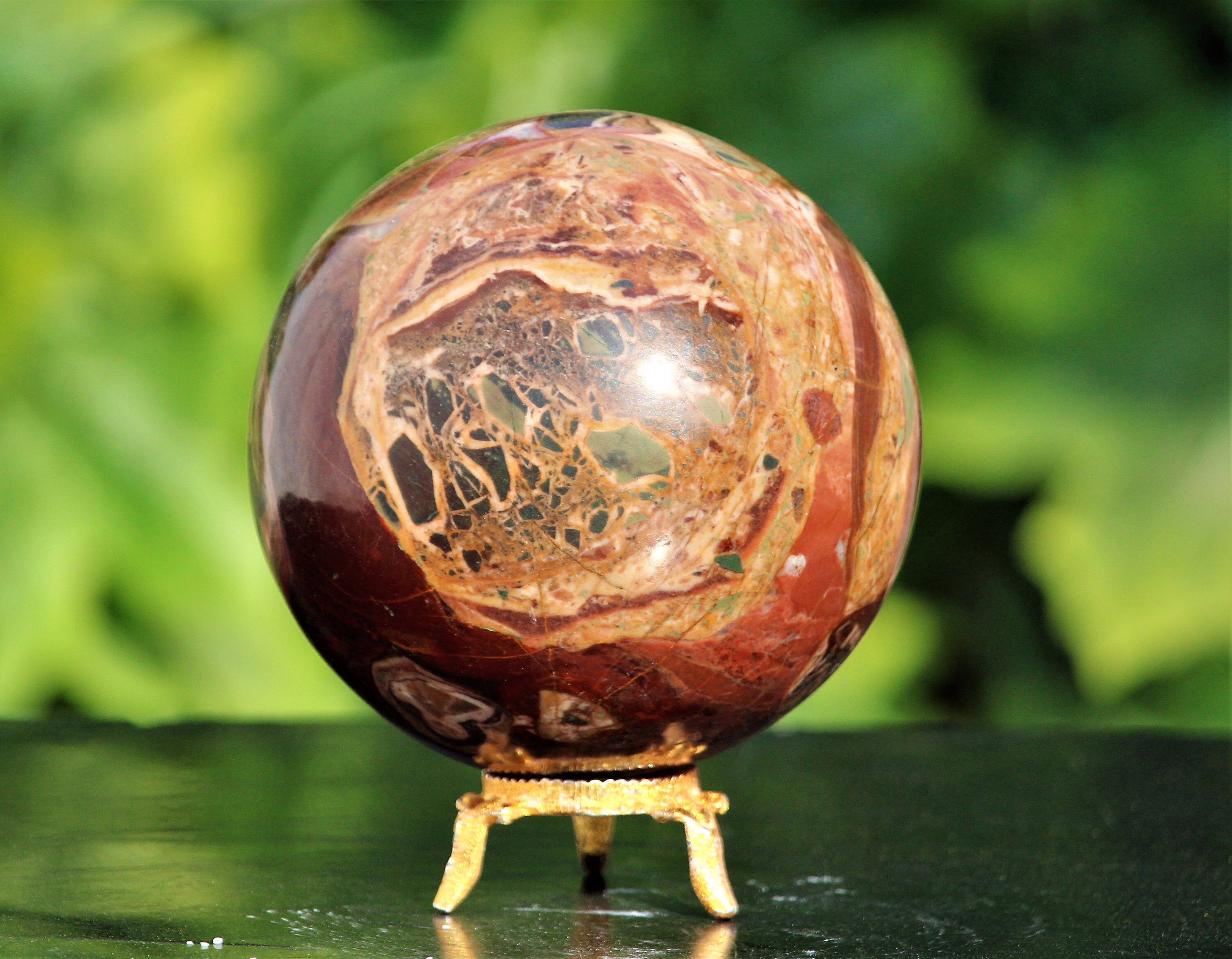 Beautiful Large 85MM Brecciated Jasper Stone Healing Charged - Etsy