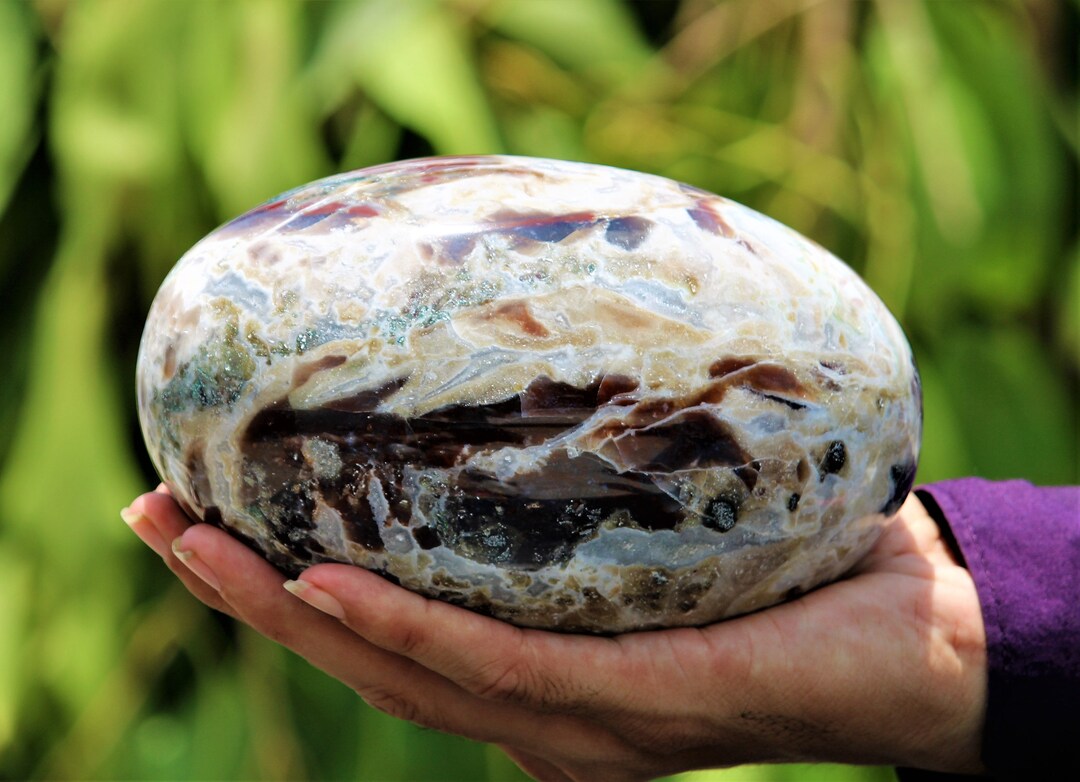 Beautiful Large 150MM X 90MM Fancy Jasper Stone Healing Charged ...