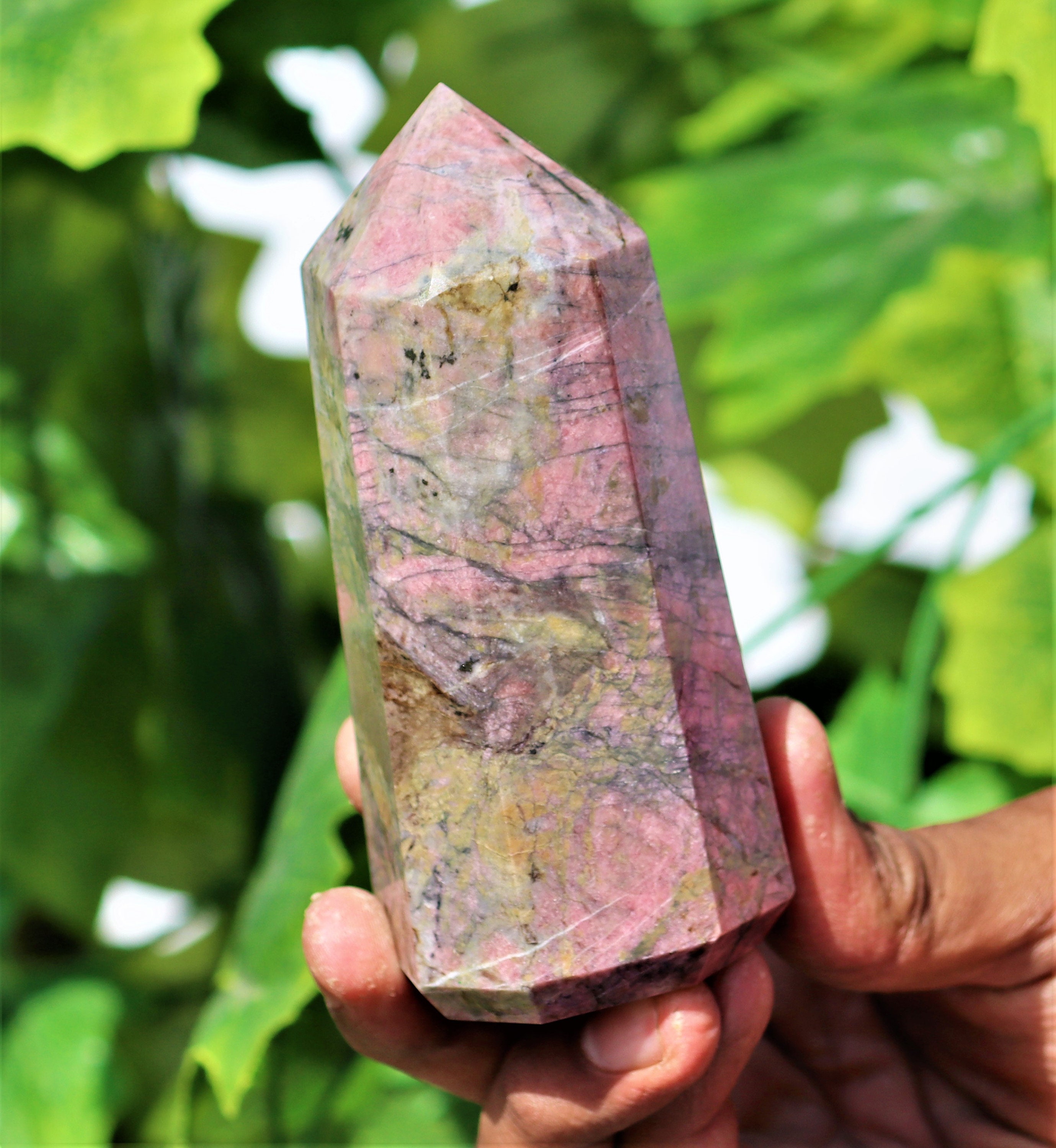 Amazing 115MM X 50MM Pale Pink Rhodonite Stone Healing Charged | Etsy