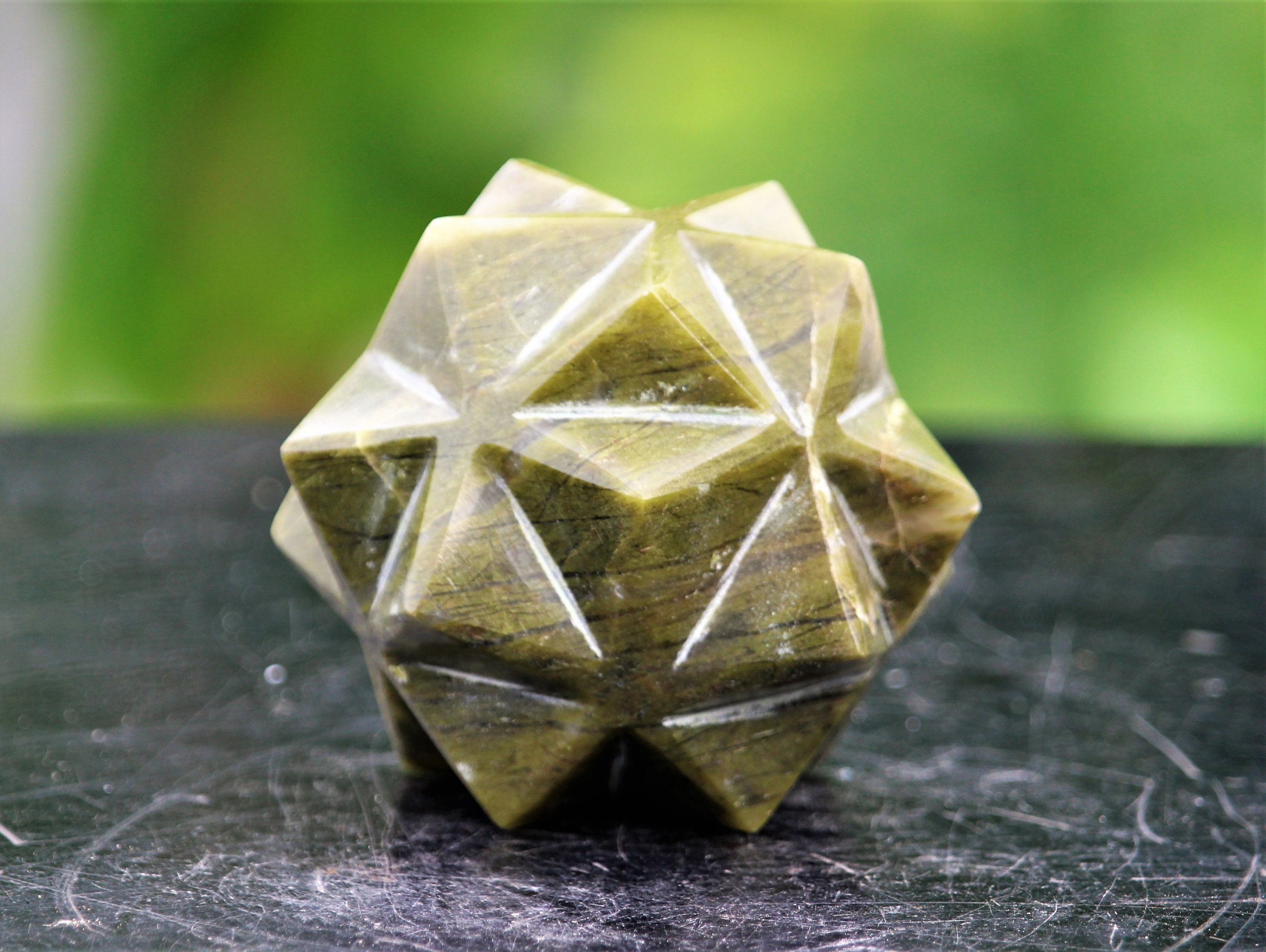 Beautiful 20 Pointed 60MM Vesuvianite Stone Healing Charged | Etsy