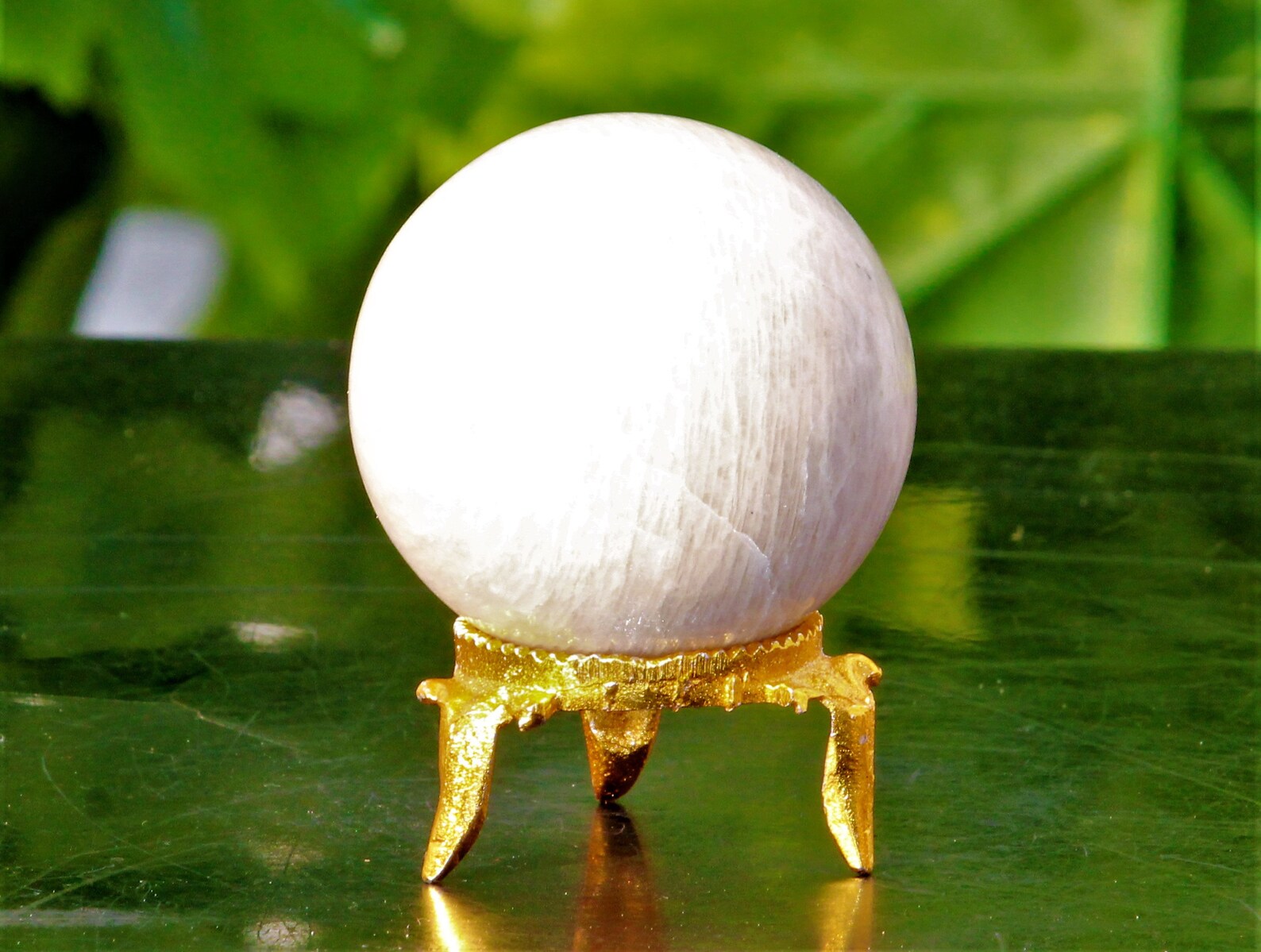 Beautiful Large 50MM Natural Milky and Peach Moonstone Stone - Etsy