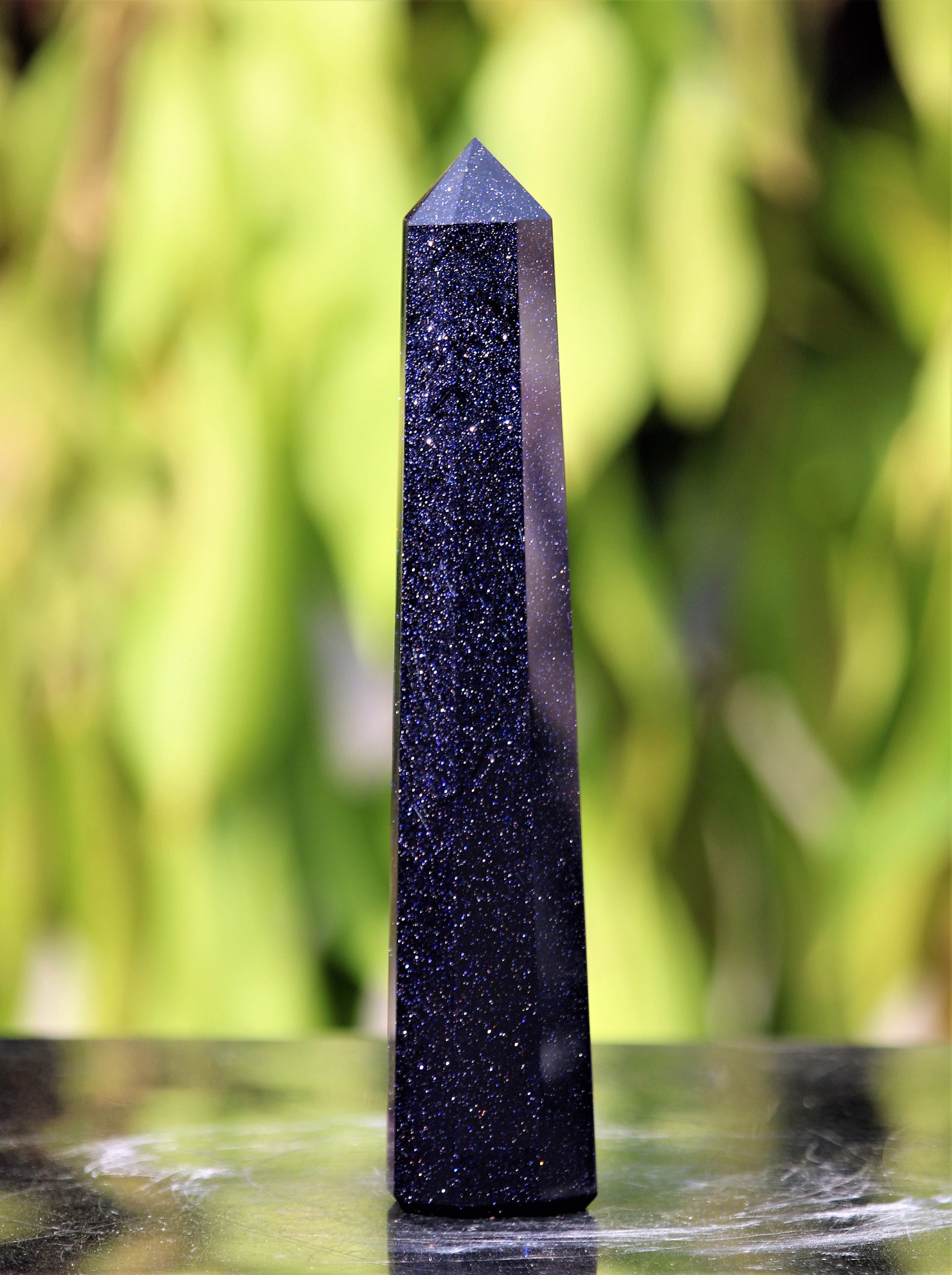 Beautiful 165MM X 30MM Blue Goldstone Blue Sandstone Spirit | Etsy