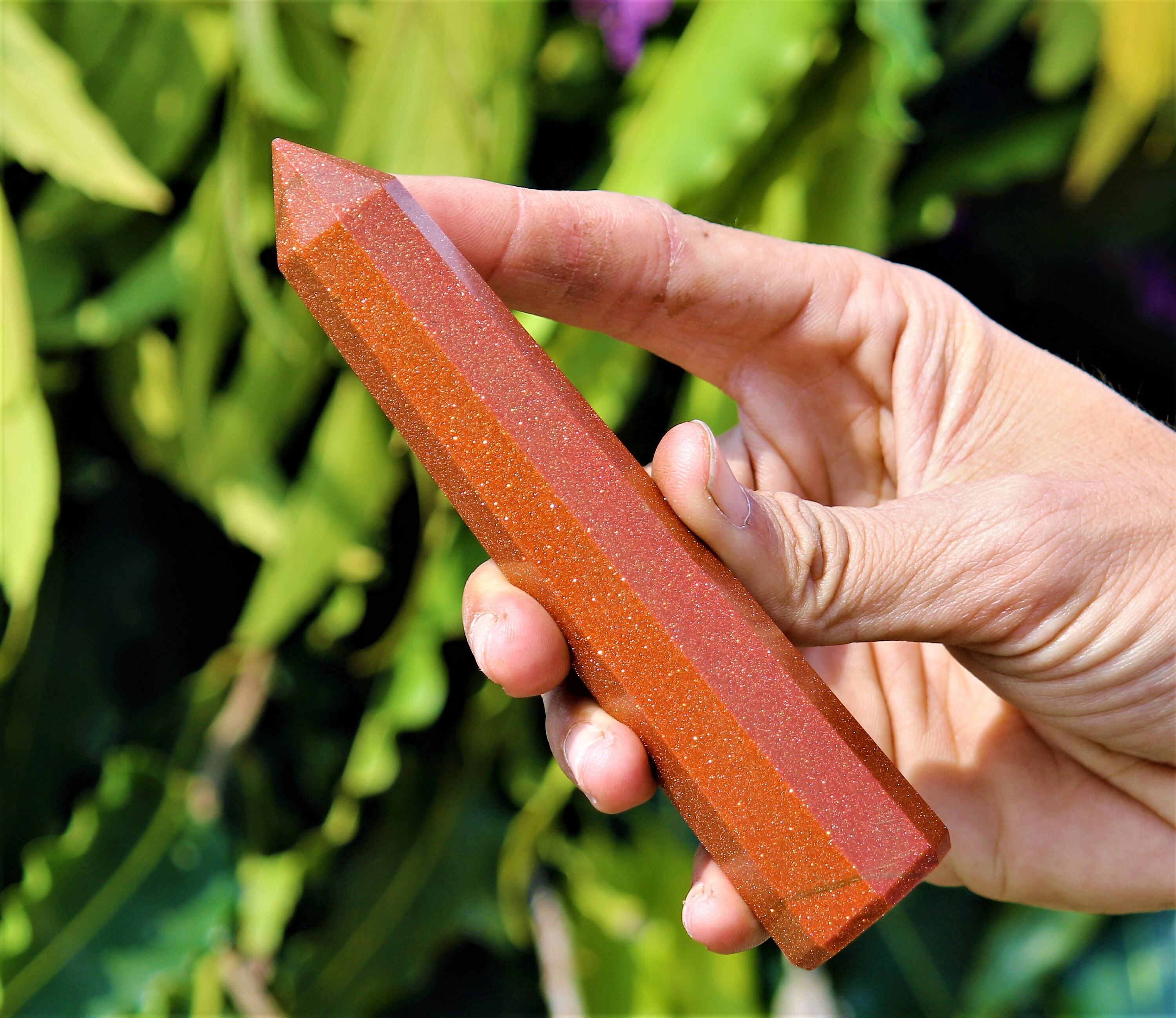 Beautiful 135MM X 25MM Red Goldstone Quartz Spirit Healing - Etsy