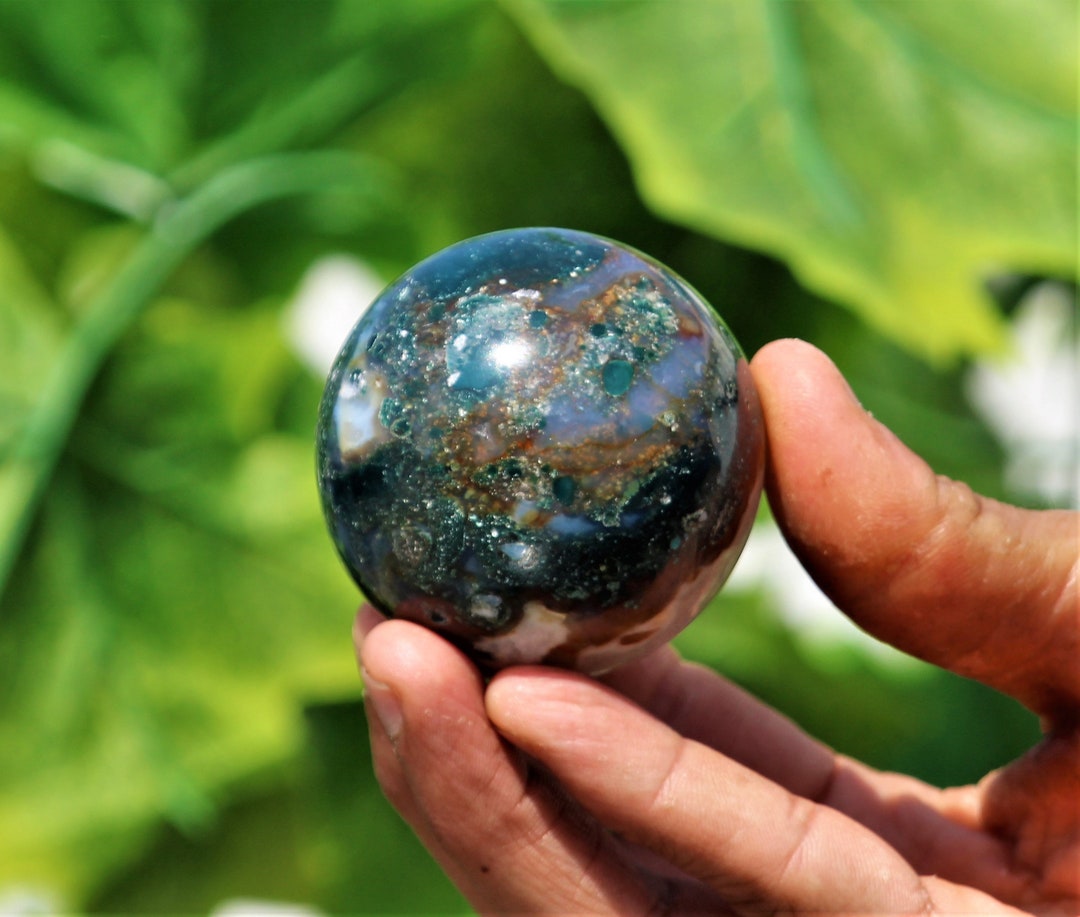 A Truly Amazing Large 55MM Green Bloodstone /heliotrope Stone Healing ...