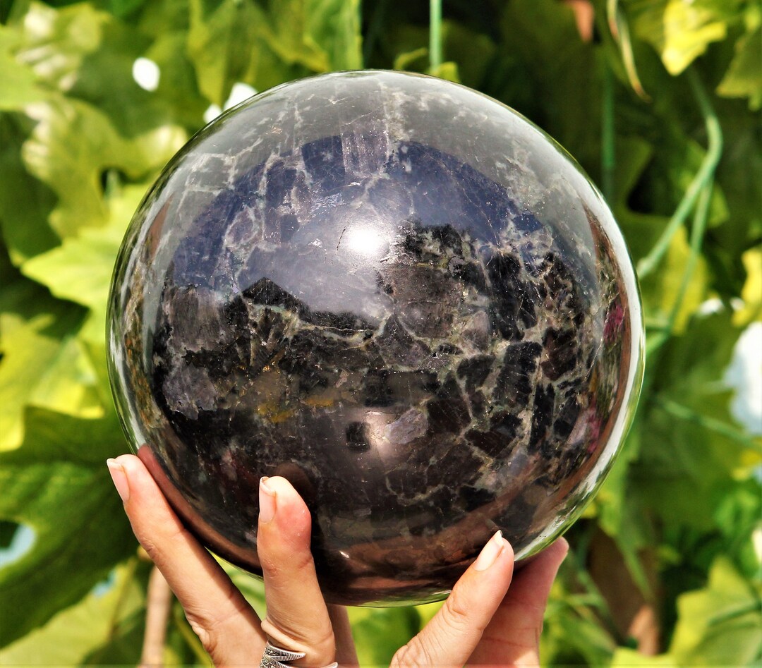 Beautiful 160MM Black Larvikite Stone Healing Charged - Etsy