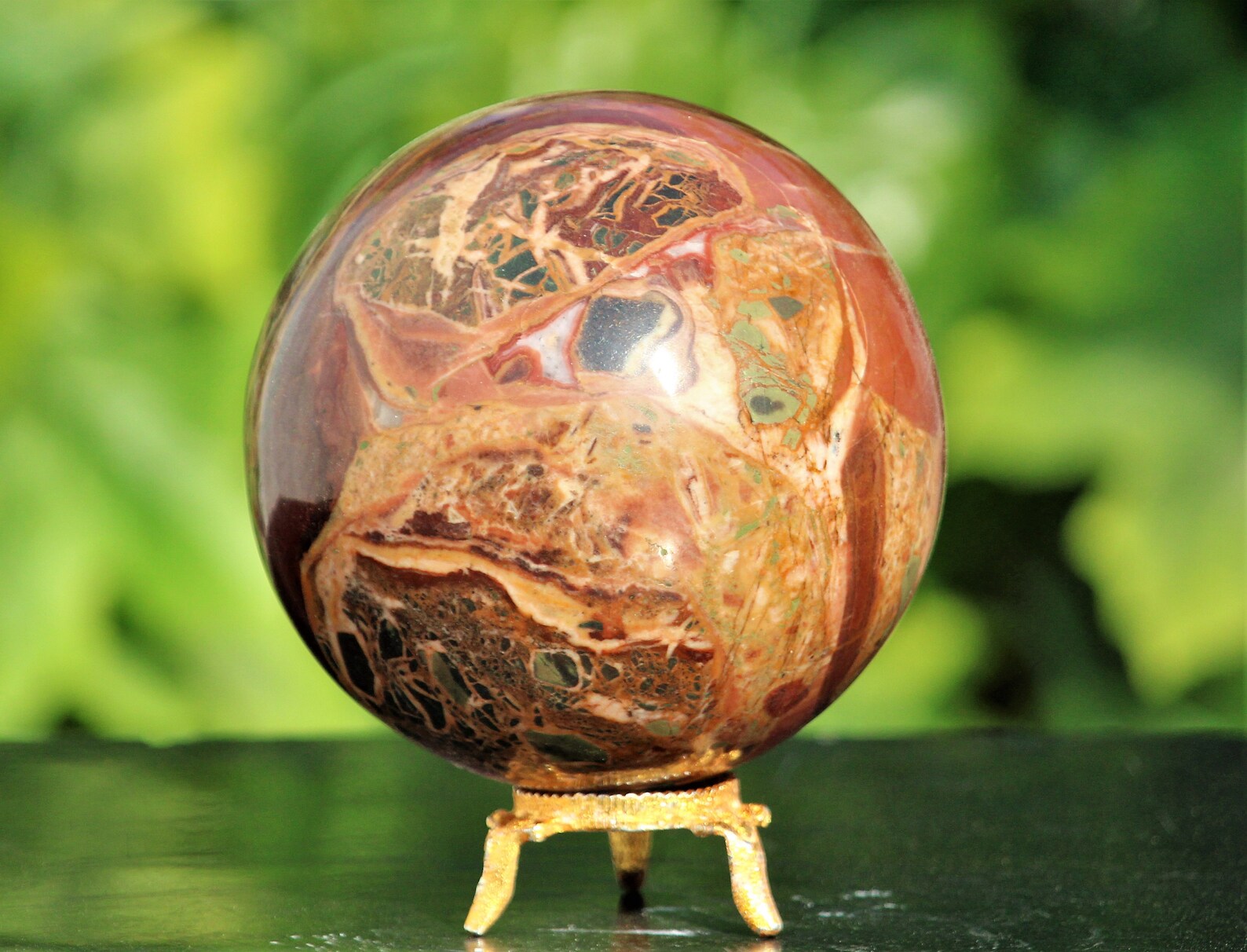 Beautiful Large 85MM Brecciated Jasper Stone Healing Charged - Etsy