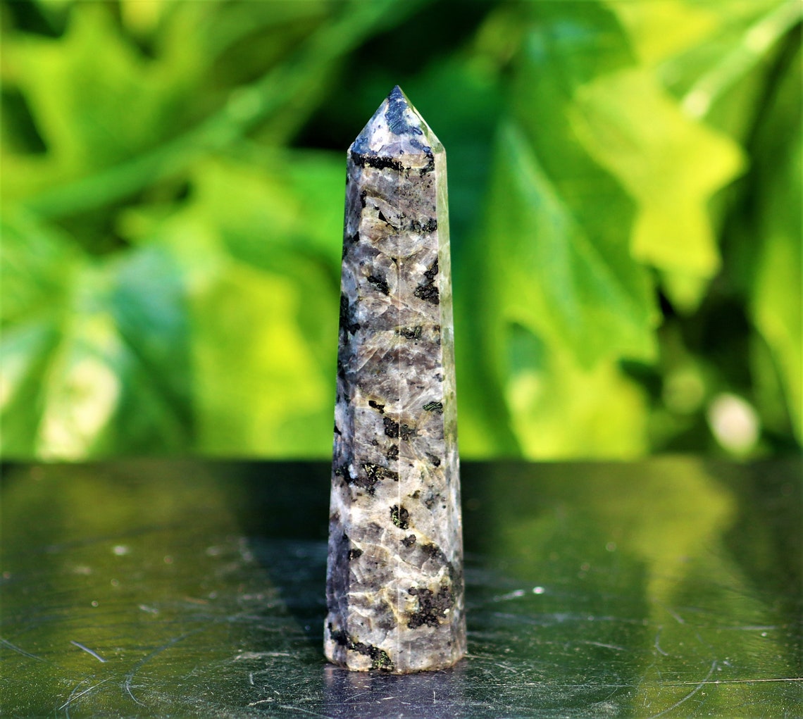 Truly beautiful Large 100MM X 20MM Larvikite Stone From Norway | Etsy