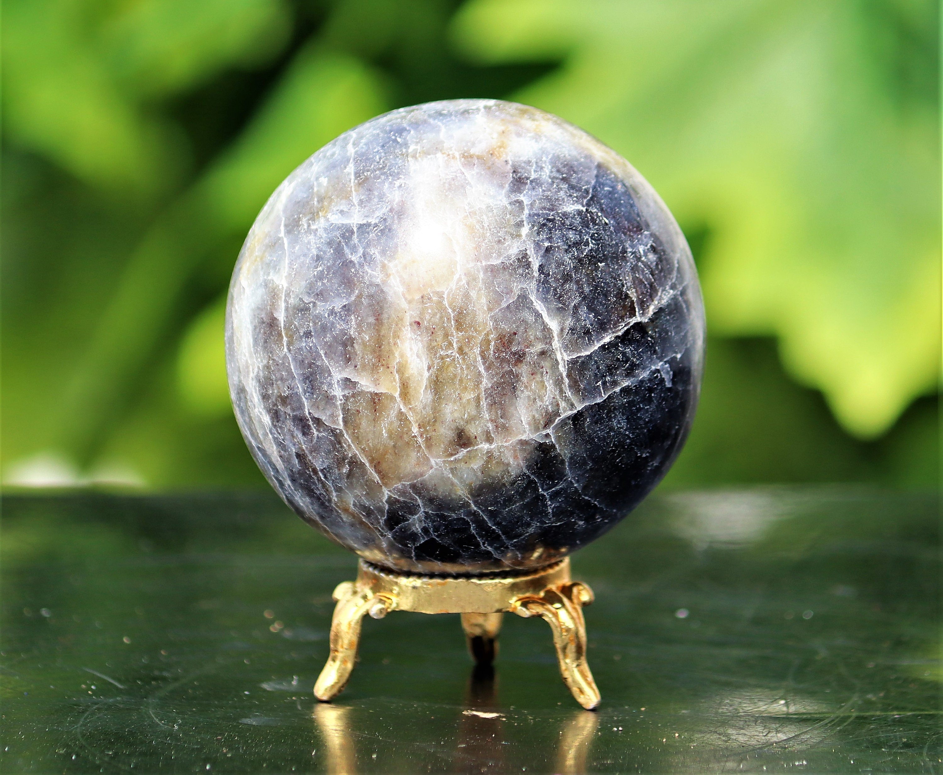 Amazing Large 60MM Blue Iolite Stone Healing Charged | Etsy