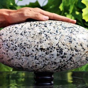 Beautiful Large A 290MM Diorite Stone Healing Charged Reiki Aura Stone ...