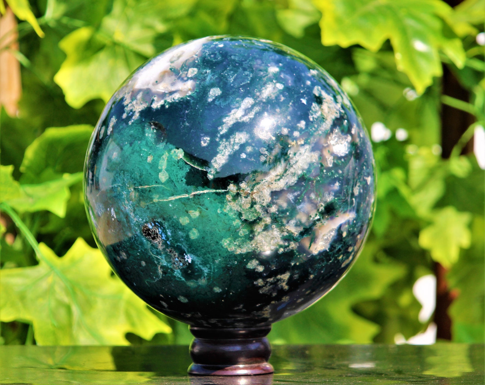 Beautiful Huge 195MM Green Ocean Jasper Stone Healing Energy - Etsy