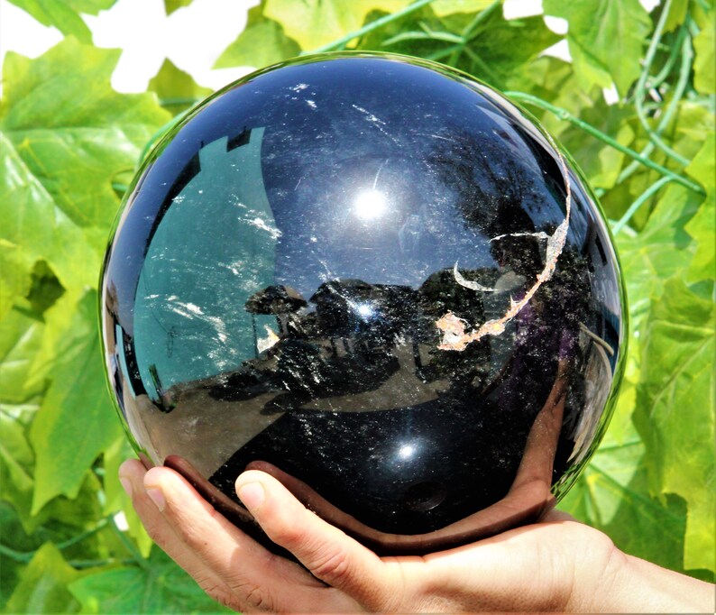 Beautiful Large 185MM Black Obsidian Stone Healing - Etsy