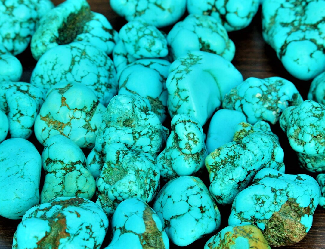 1000 Grams Blue Turquoise Stone Chakra Reiki Healing Charged ...