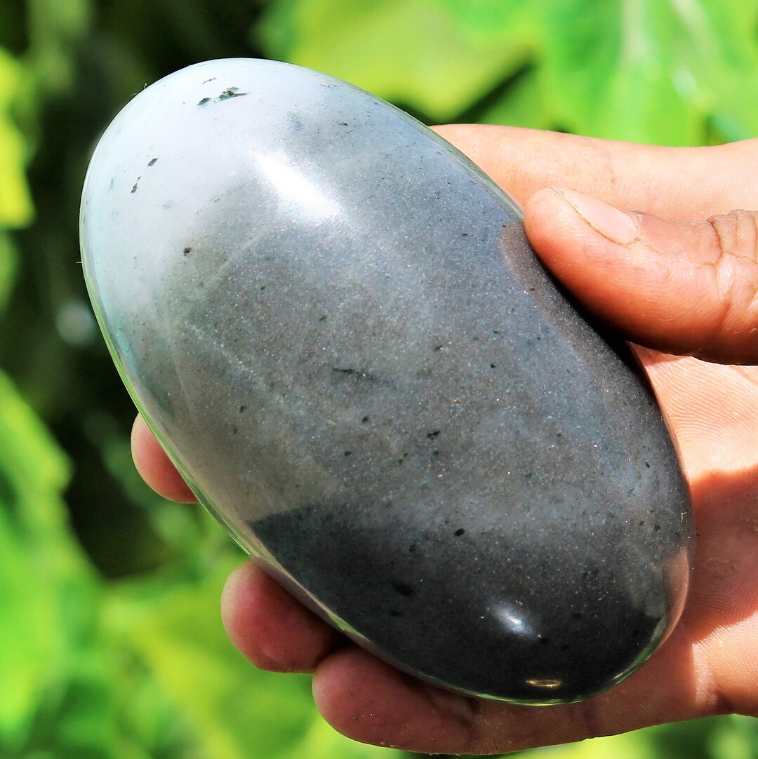 Beautiful 105MM Natural Grey Kyanite Stone Chakra Healing Charged ...