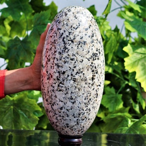 Beautiful Large A 290MM Diorite Stone Healing Charged Reiki Aura Stone ...