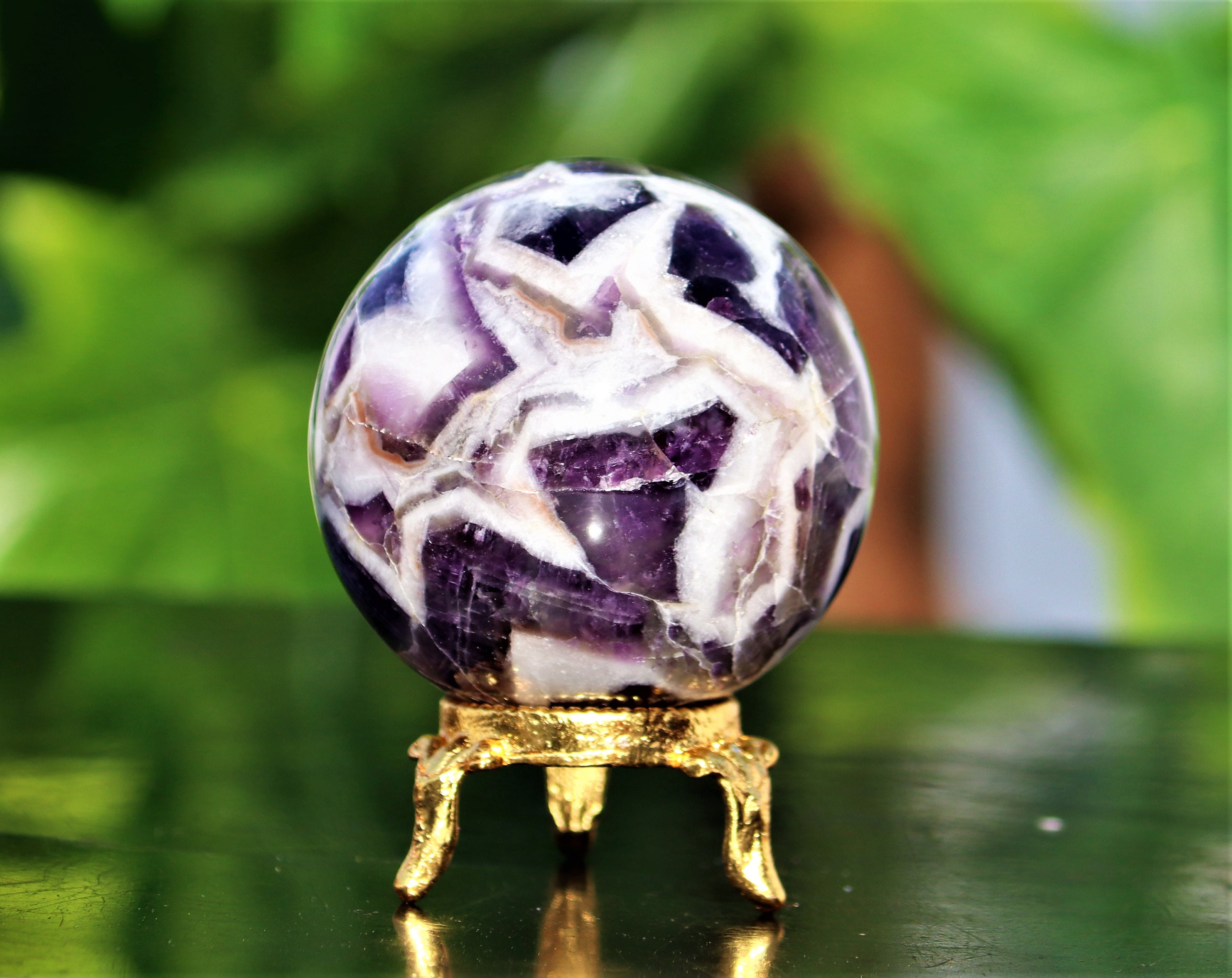 Amazing Polished Large 55MM Natural Banded Blue Amethyst Stone | Etsy