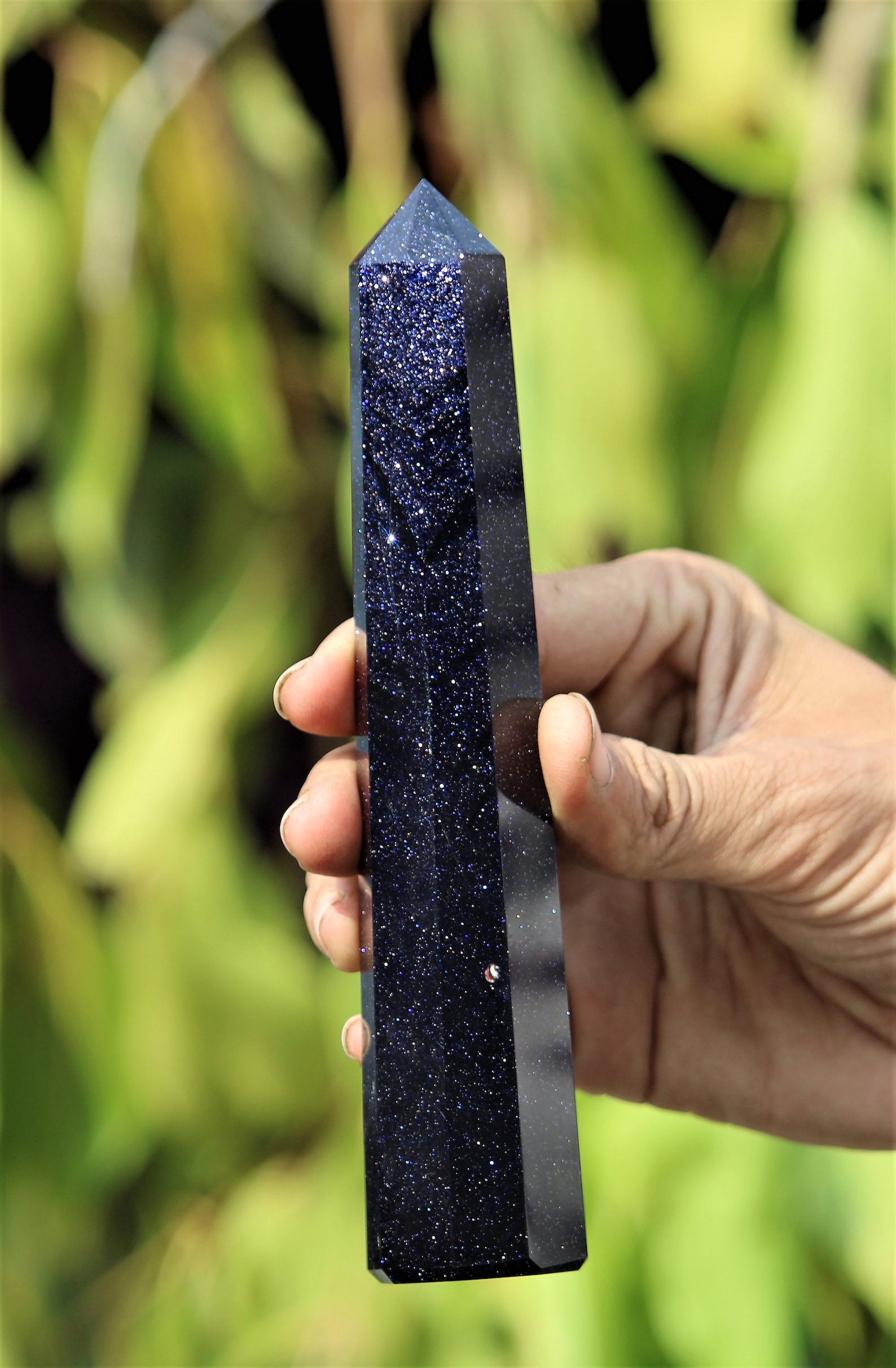 Beautiful 165MM X 30MM Blue Goldstone Blue Sandstone Spirit | Etsy