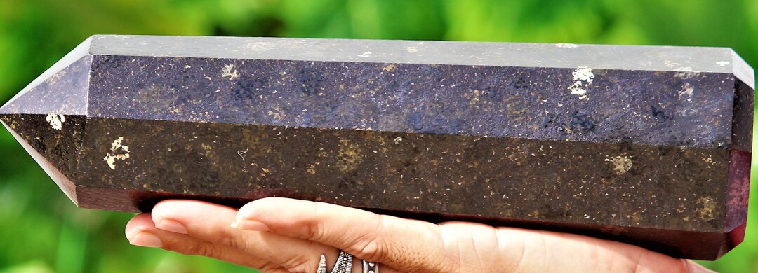 Large 260MM Black Coppernite Stone Metaphysical Tools Crystal Healing ...